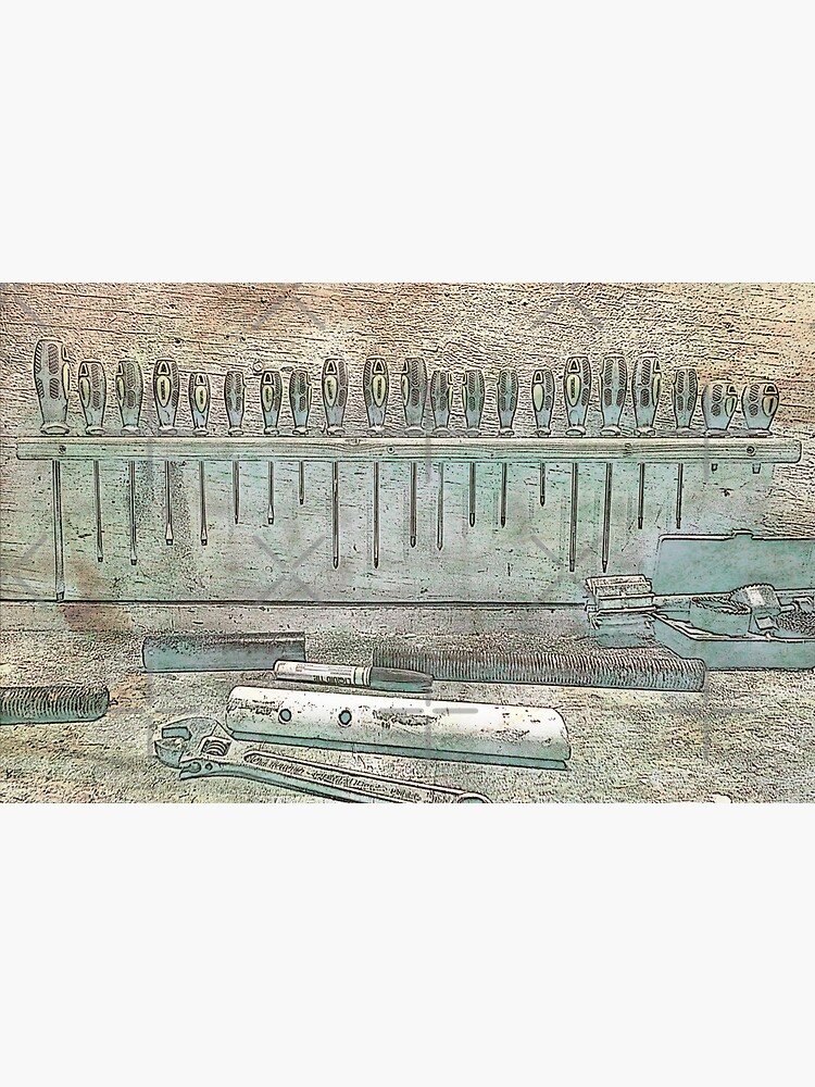 "Organized Workbench - Screwdrivers" Sticker for Sale by LMontgomery ...