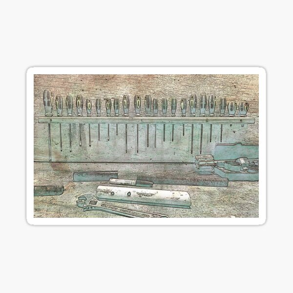 "Organized Workbench - Screwdrivers" Sticker for Sale by LMontgomery ...
