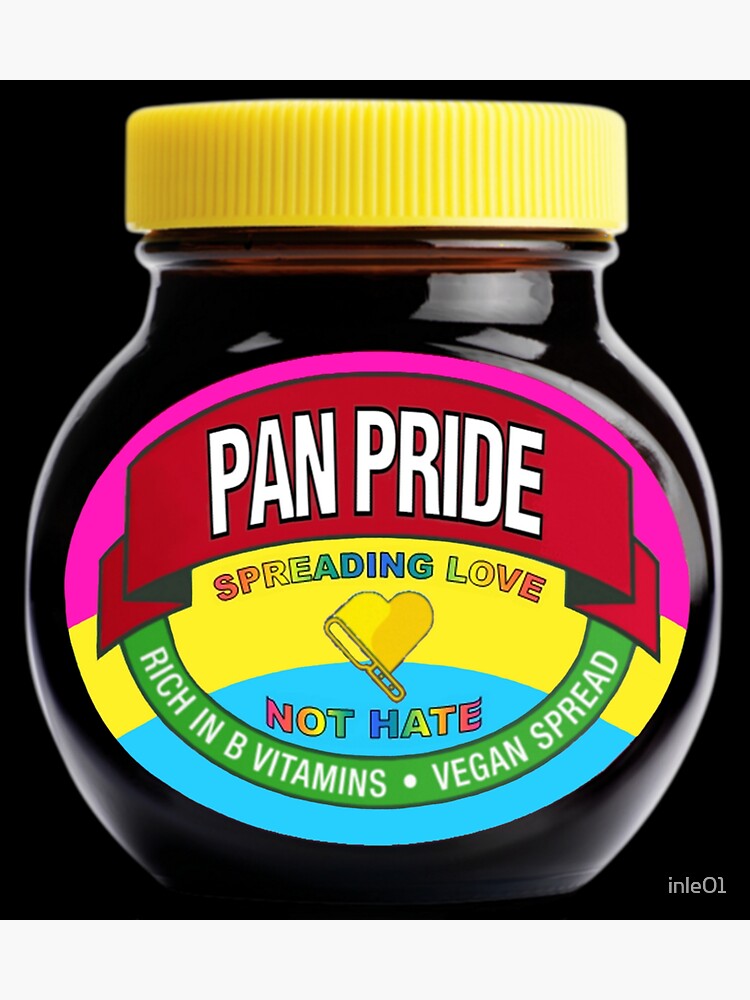 "Pan Pride Marmite Lovers Unite!" Sticker by inle01 | Redbubble