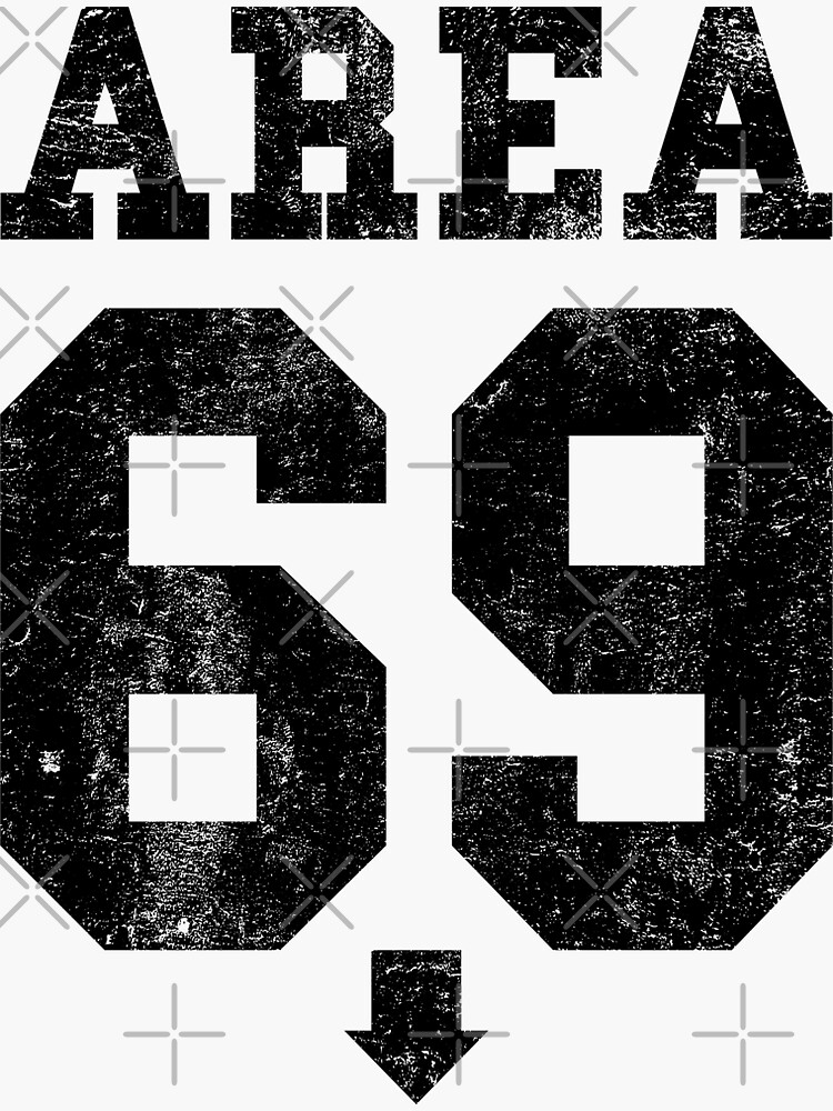 "Area 69 Funny Futuristic Space Alien Meme Graphic" Sticker for Sale by ...