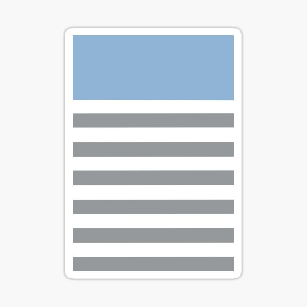 "Light blue with grey stripe pattern" Sticker for Sale by MickeyEdwards ...
