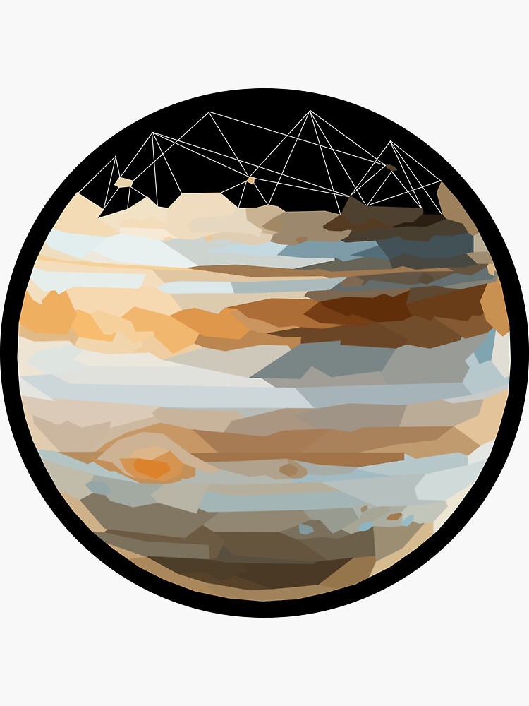 "Jupiter" Sticker for Sale by BewareMySpooks | Redbubble