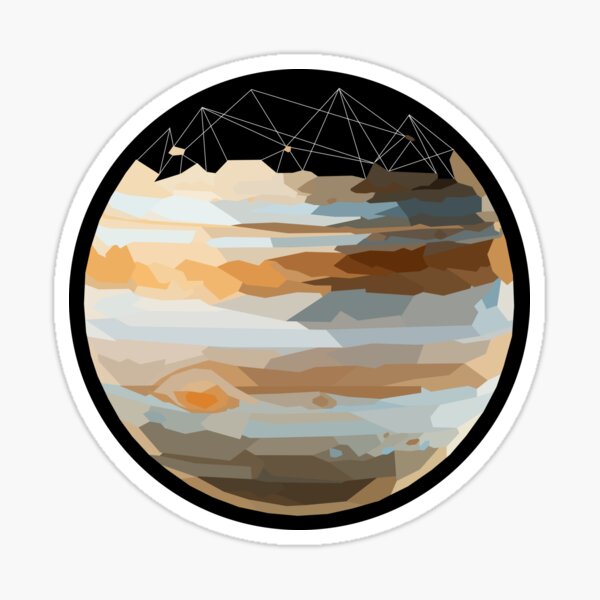 "Jupiter" Sticker for Sale by BewareMySpooks | Redbubble