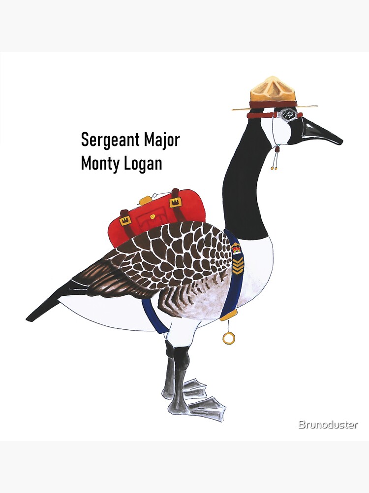 "Sergeant Major Monty Logan,Mountie,water,sport" Sticker for Sale by ...