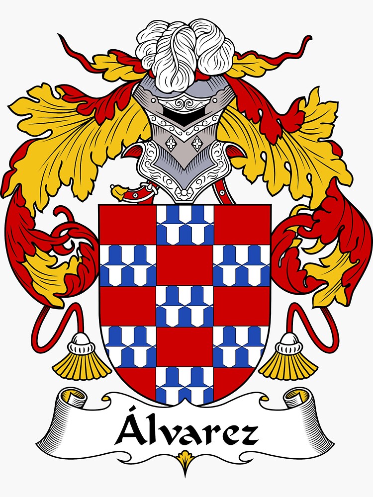 "Alvarez Coat of Arms/Family Crest" Sticker for Sale by carpediem6655 ...