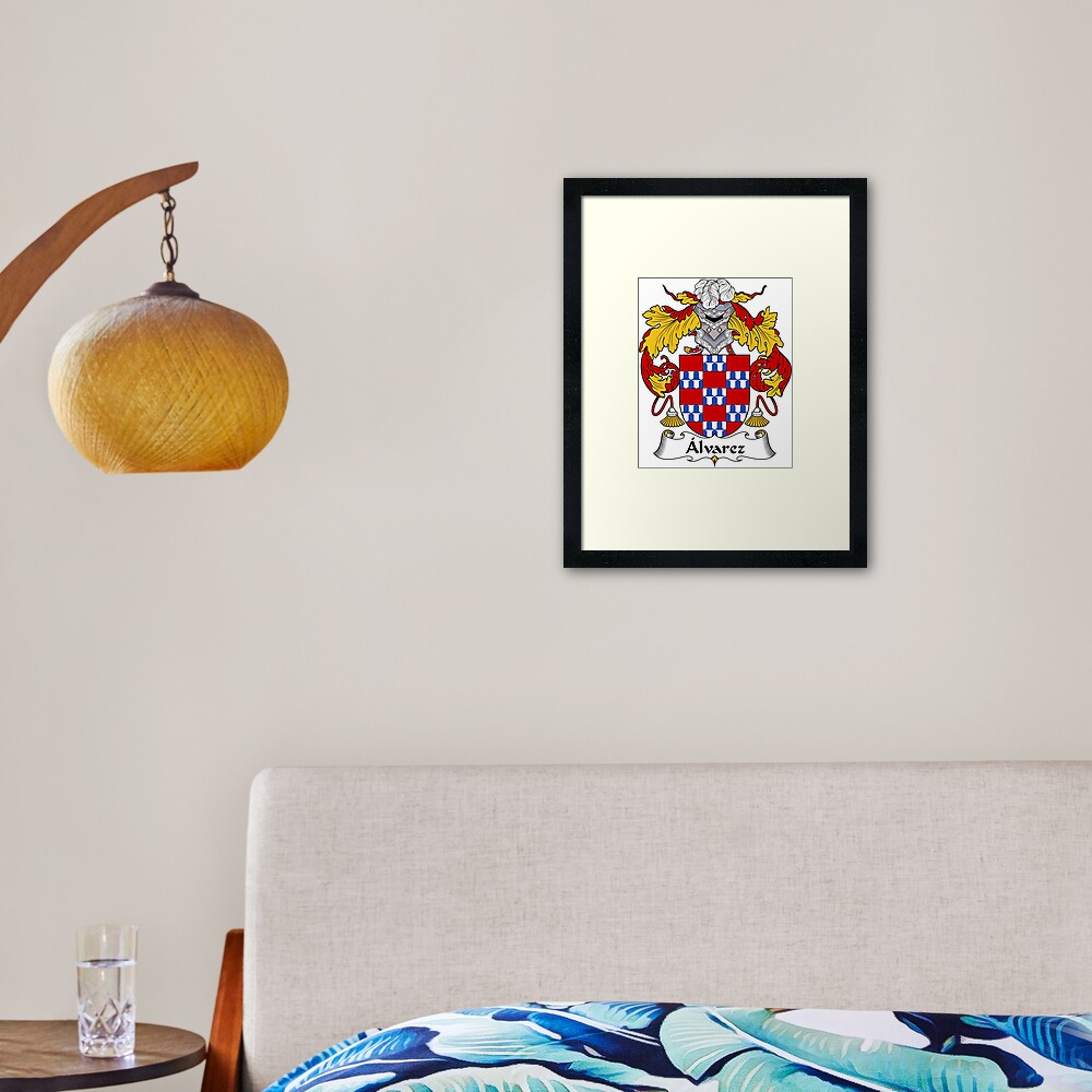 "Alvarez Coat of Arms/Family Crest" Framed Art Print by carpediem6655 ...