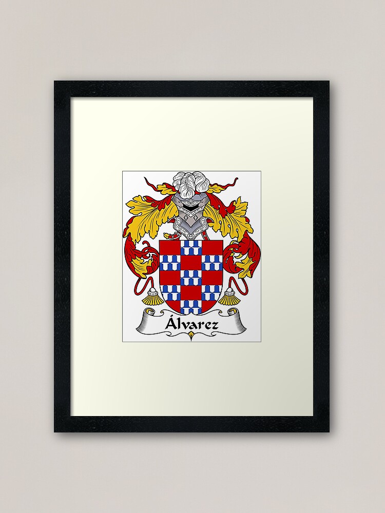 "Alvarez Coat of Arms/Family Crest" Framed Art Print by carpediem6655 ...