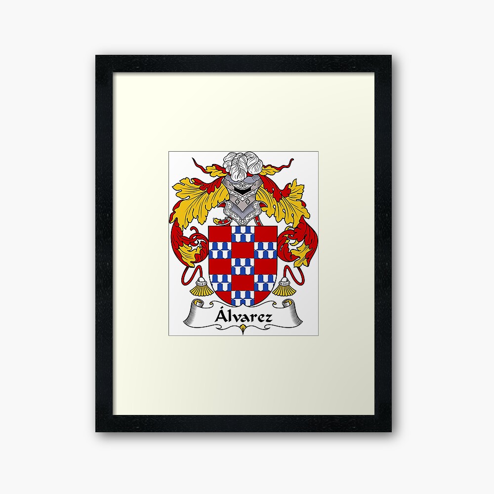 "Alvarez Coat of Arms/Family Crest" Framed Art Print by carpediem6655 ...
