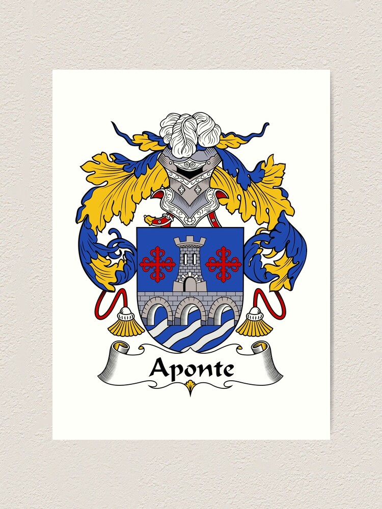 "Aponte Coat of Arms/Family Crest" Art Print by carpediem6655 | Redbubble
