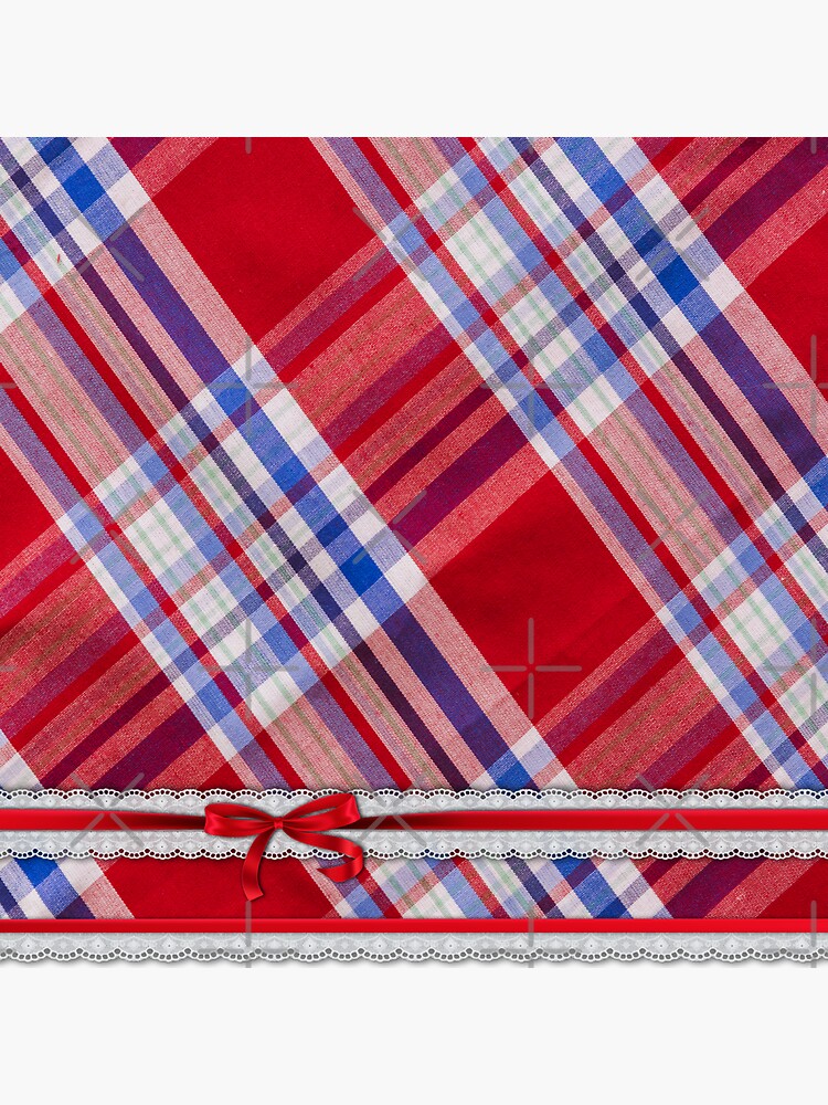 "Dominican Madras Fabric " Sticker for Sale by Jade-Treasure | Redbubble