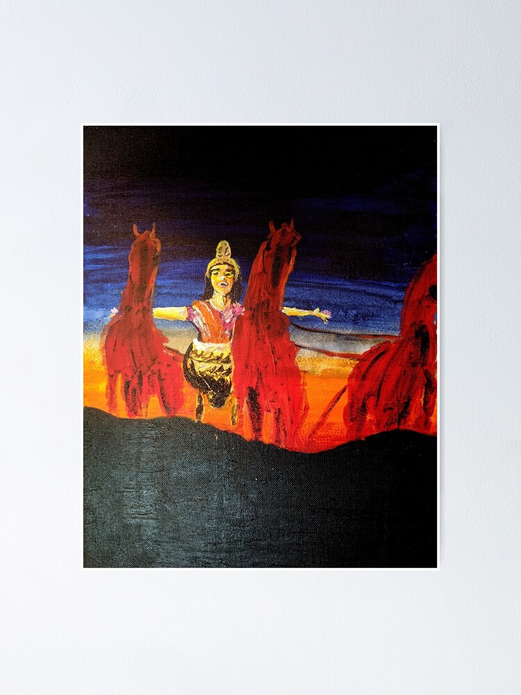 "Ushas, Vedic Dawn Goddess" Poster for Sale by echomultiverse | Redbubble
