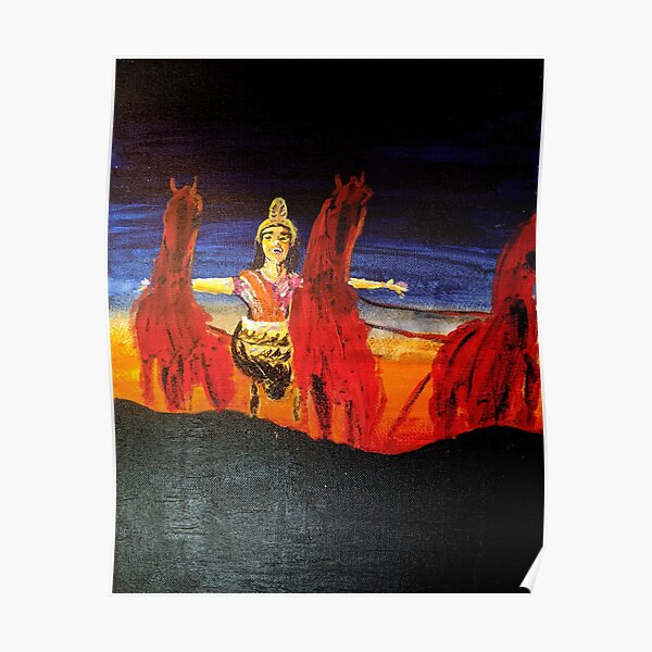 "Ushas, Vedic Dawn Goddess" Poster for Sale by echomultiverse | Redbubble