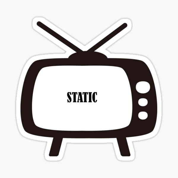 "static unchangeable cool wise funny smart white black television tv ...