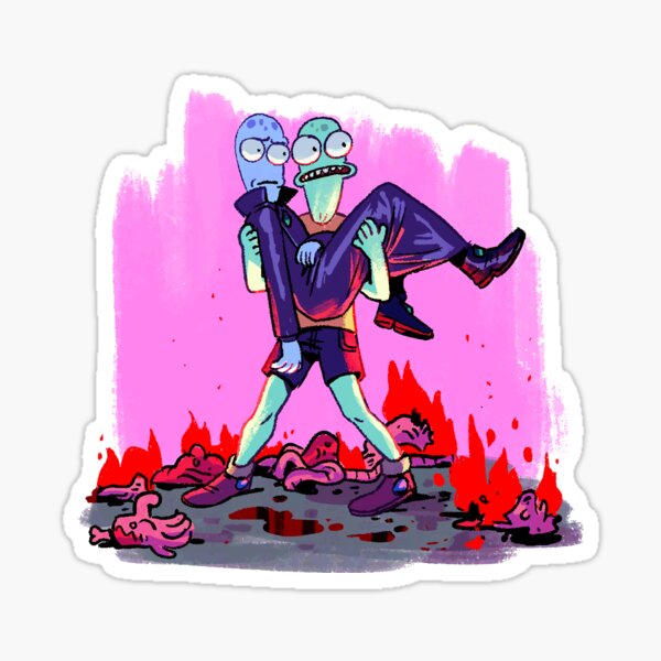 "solar opposites cartoon classic" Sticker for Sale by nashblick | Redbubble