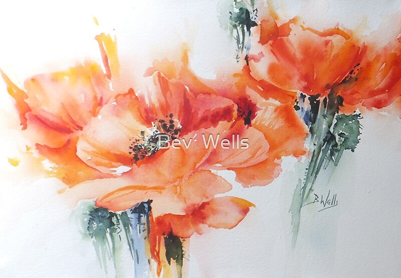 "Poppy - Mess" by Bev Wells | Redbubble