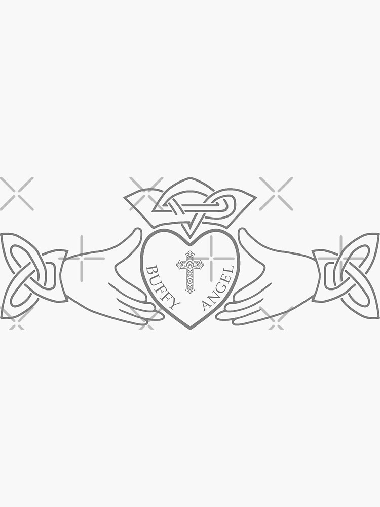 "Buffy & Angel" Sticker for Sale by fanartdesigns | Redbubble