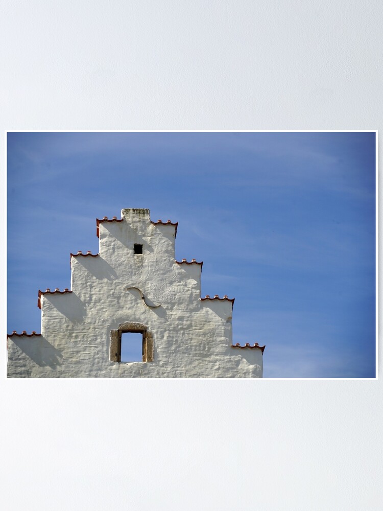 "Historical stepped gable with false window" Poster for Sale by Yven ...