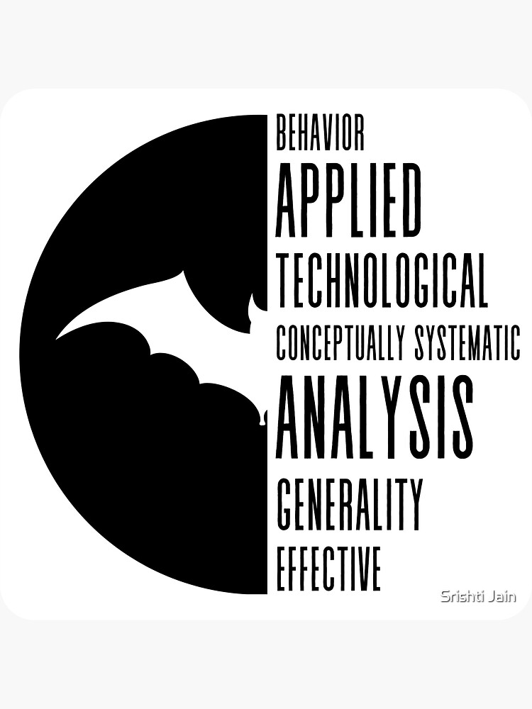 "7 Dimensions of ABA - BATCAGE" Sticker for Sale by ResourcefulBCBA ...