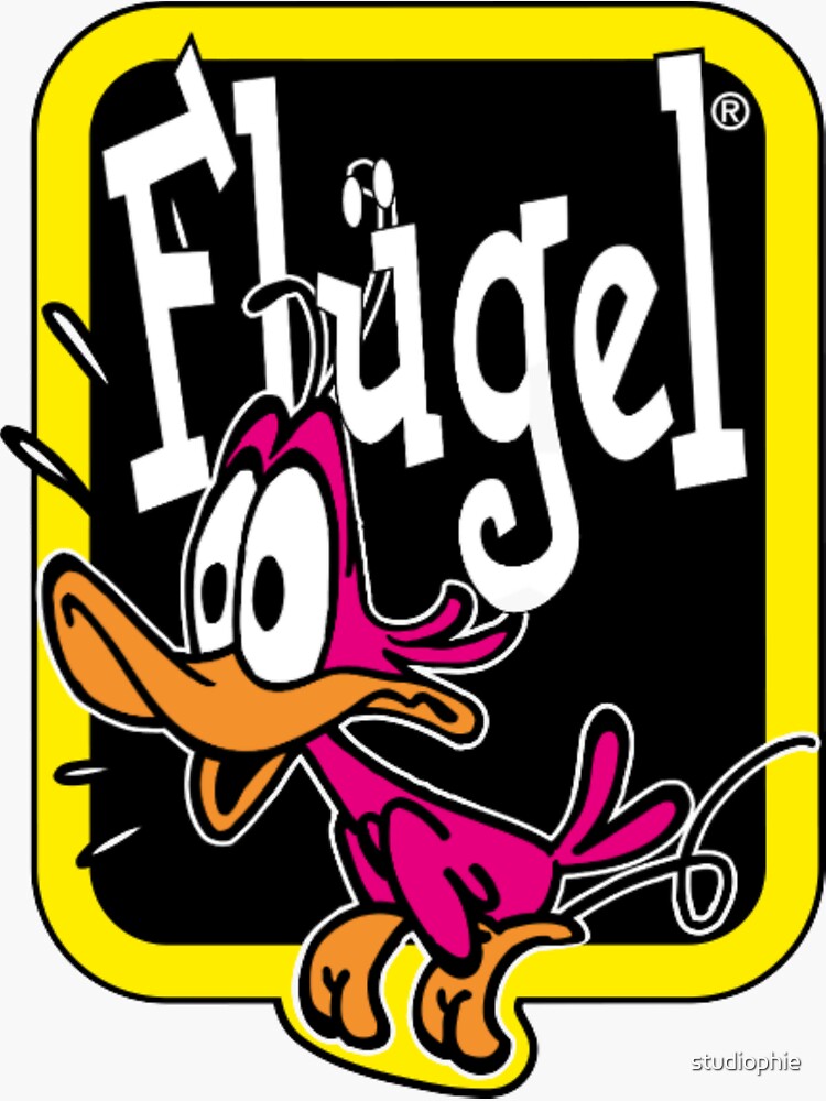 "FLUGEL" Sticker for Sale by sophiesdesignz | Redbubble