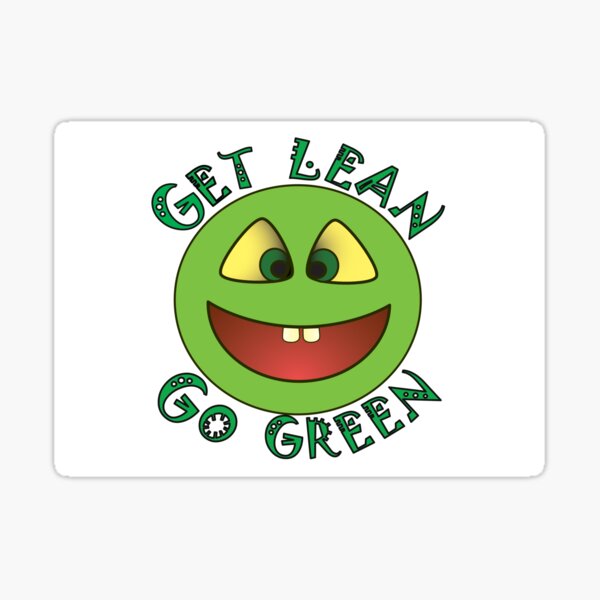 "Cute and funny go green emoji" Sticker for Sale by red-green-13 ...