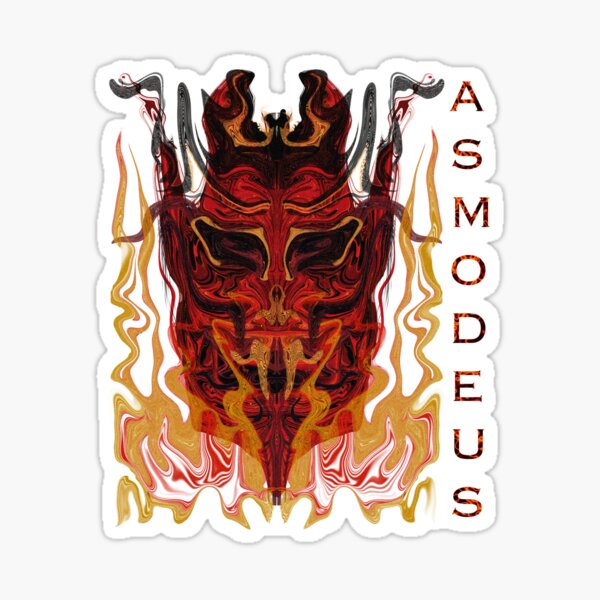"Asmodeus Series" Sticker for Sale by KAETHAEX | Redbubble
