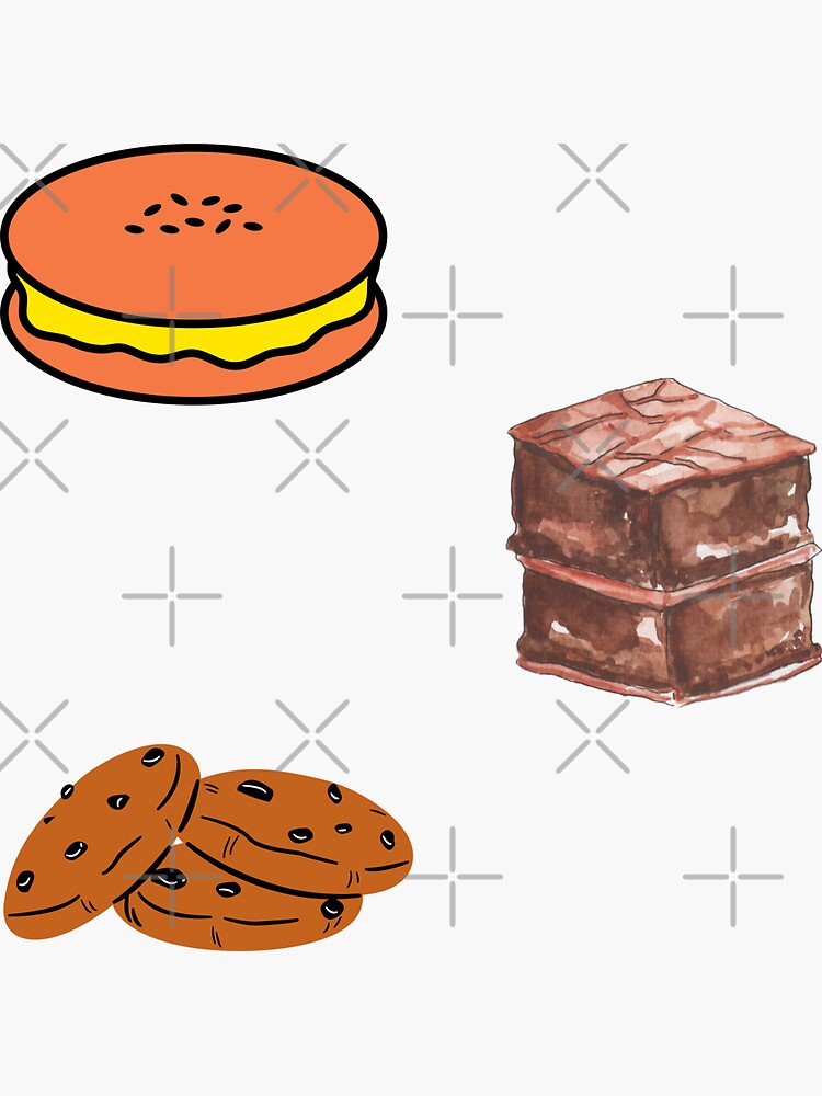 "Chocolate chunk" Sticker for Sale by ROSACALDOR | Redbubble