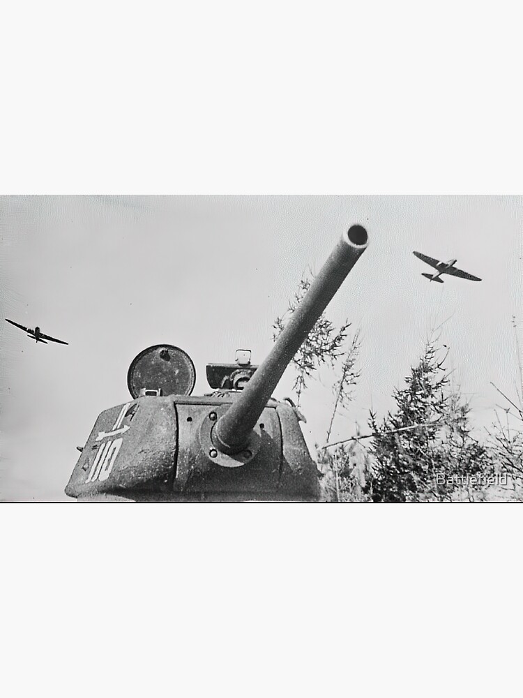 "T-34 Tank Turret with Russian Planes Flying Overhead - WW2 War ...