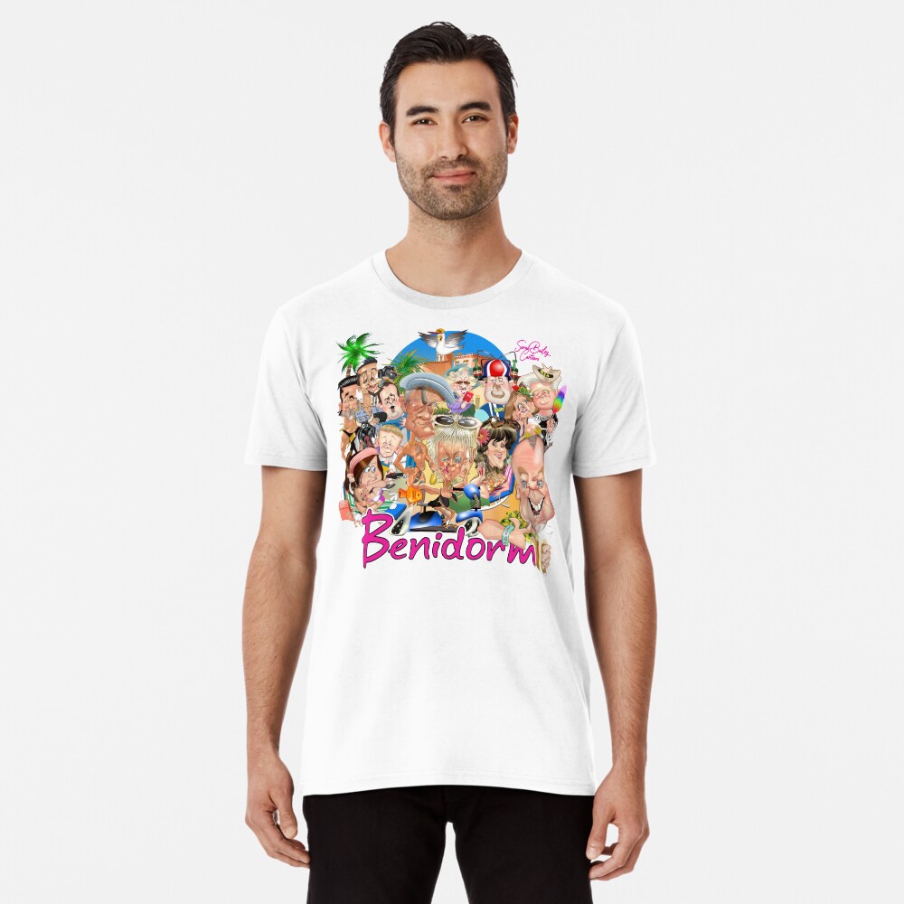 "Benidorm!" Sticker for Sale by SARAH BAILEY CARTOONS | Redbubble