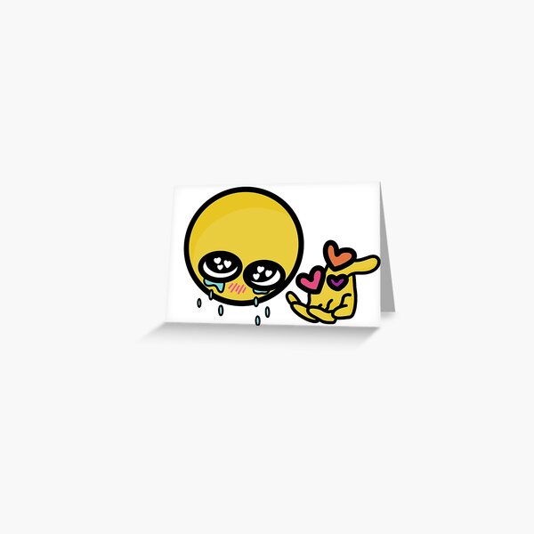 "ILYSM simp emoji meme" Greeting Card by Nakaiya-Styles | Redbubble