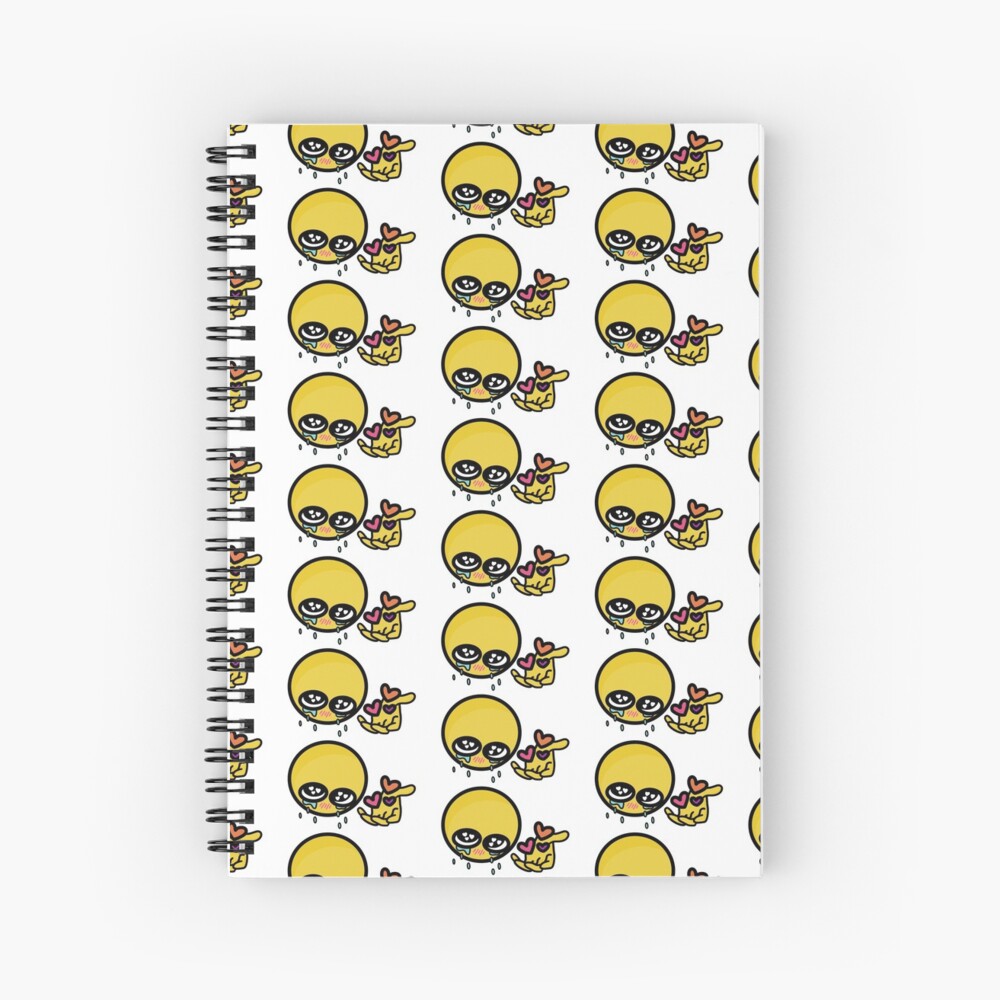 "ILYSM simp emoji meme" Spiral Notebook by Nakaiya-Styles | Redbubble