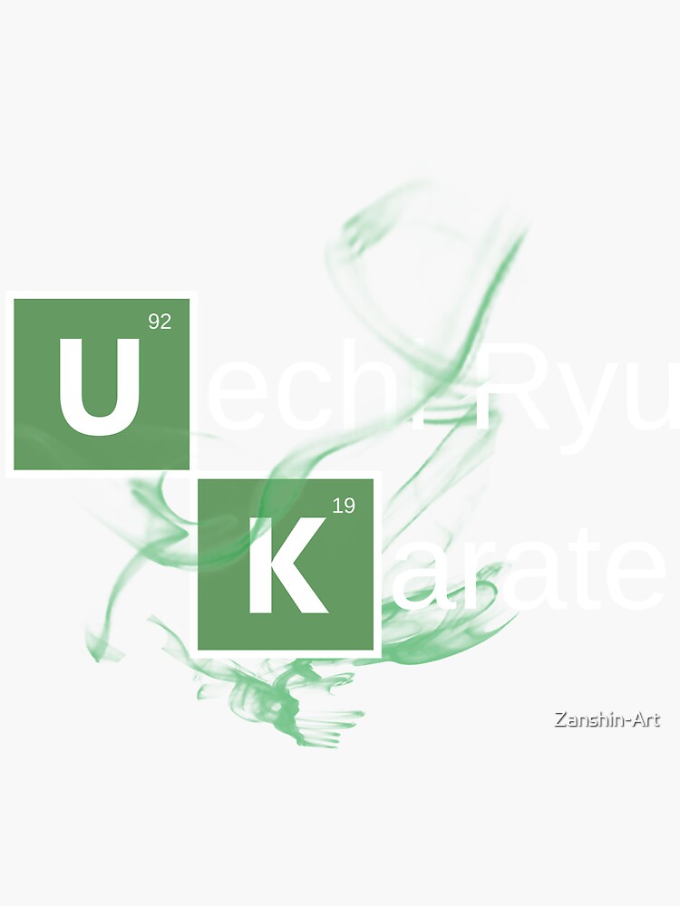 "Uechi Ryu Karate Elements - Karate Art - Martial Arts Design" Sticker ...