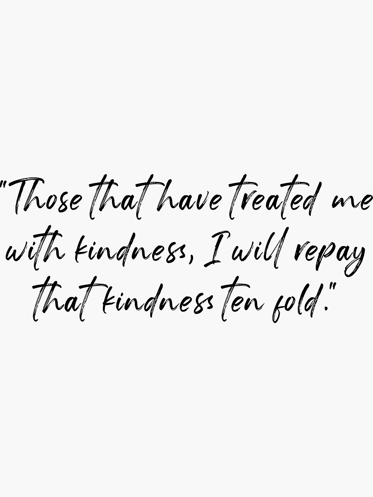 "I will repay that kindness ten fold Technoblade Quote" Sticker for ...