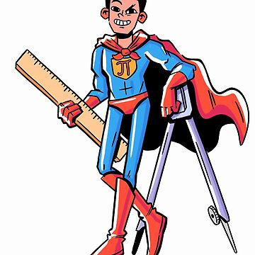 "Math day Superhero Pi Mathematics " Sticker for Sale by Svinil | Redbubble
