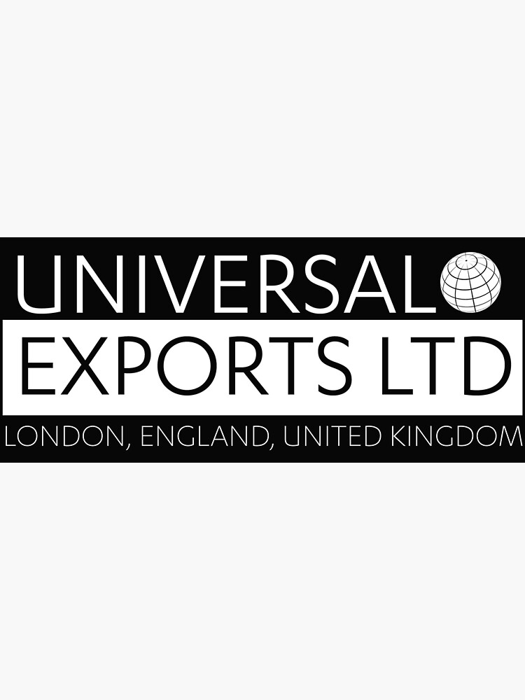 Universal Exports Logo PERSONALISED Printed Novelty ID 007 Universal