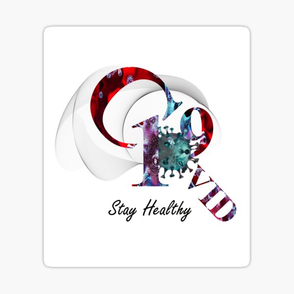 "Stay healthy" Sticker for Sale by aamer112099 | Redbubble