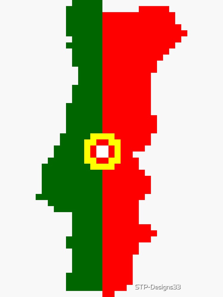 "Portugal Pixel Art" Sticker for Sale by STP-Designs33 | Redbubble
