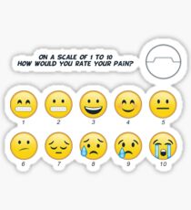 Baymax Pain Scale: Stickers | Redbubble