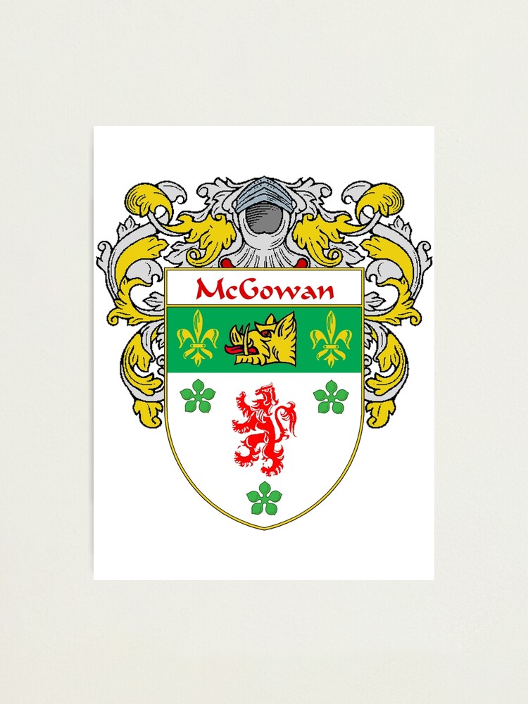 "McGowan Coat of Arms/Family Crest" Photographic Print by IrishArms ...