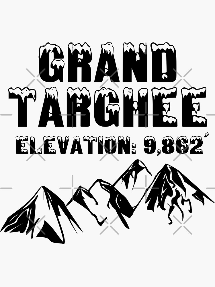 "Grand Targhee" Sticker for Sale by jlicero | Redbubble
