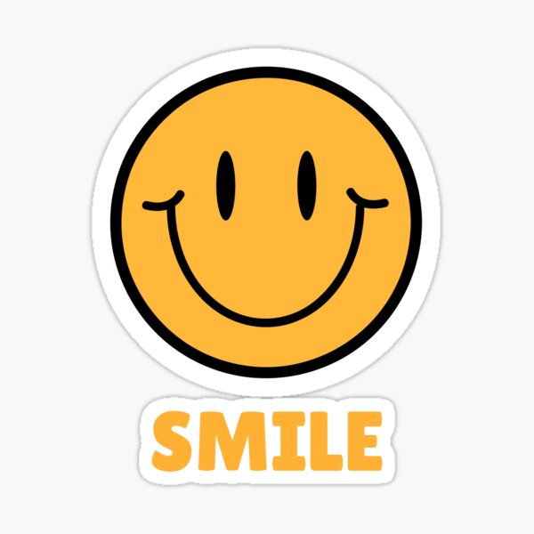 "smile face " Sticker for Sale by 1Designers | Redbubble