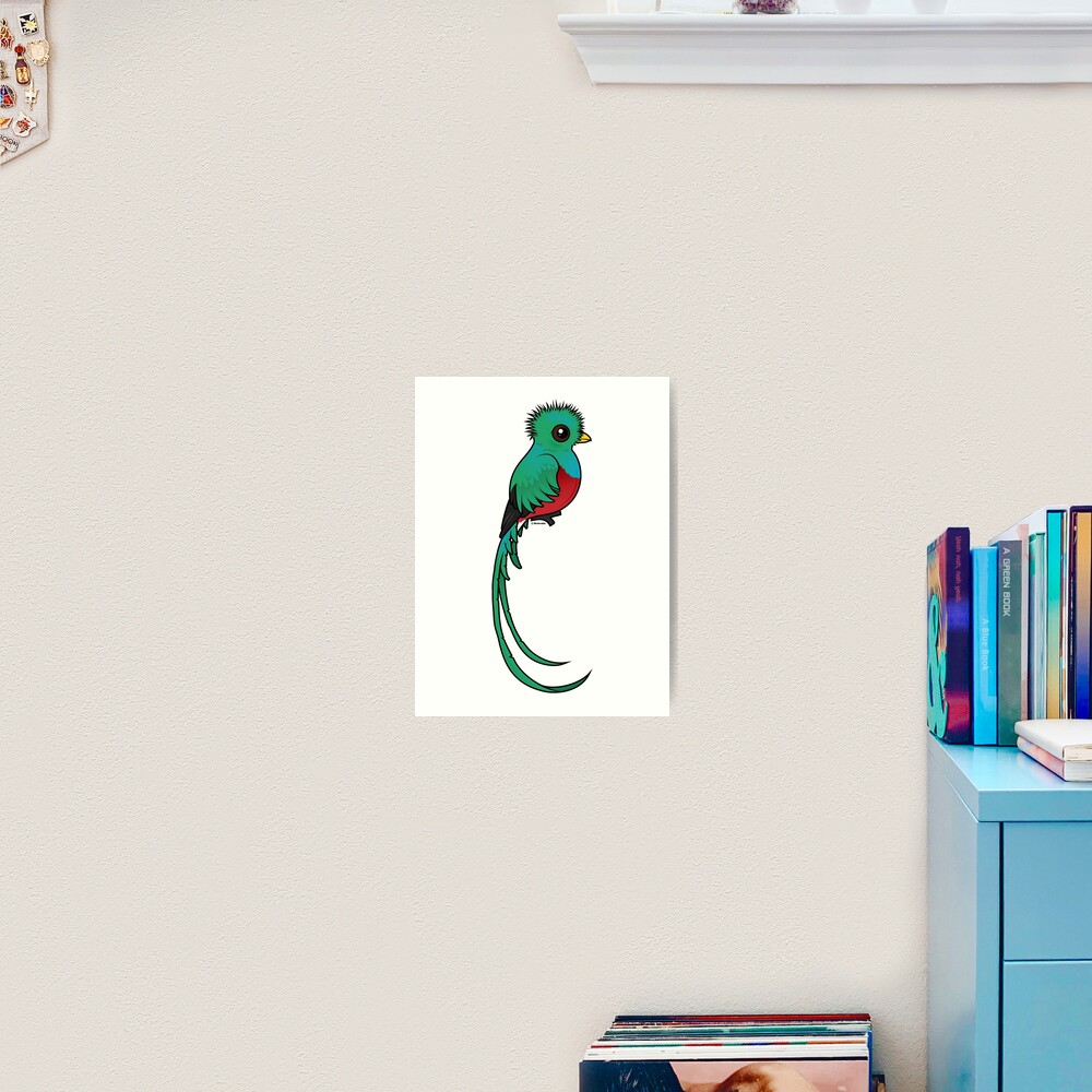 Lámina artística «Birdorable Resplandeciente Quetzal» de birdorable ...