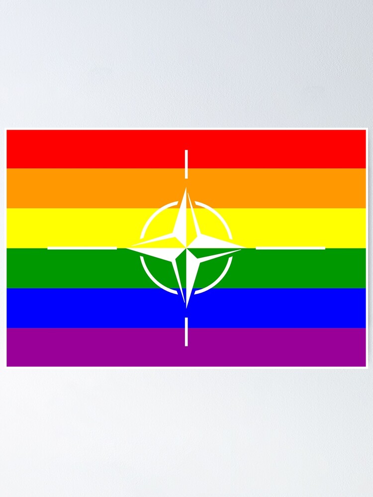 "LGBTQ Nato Pride Flag" Poster for Sale by SozioNiko | Redbubble