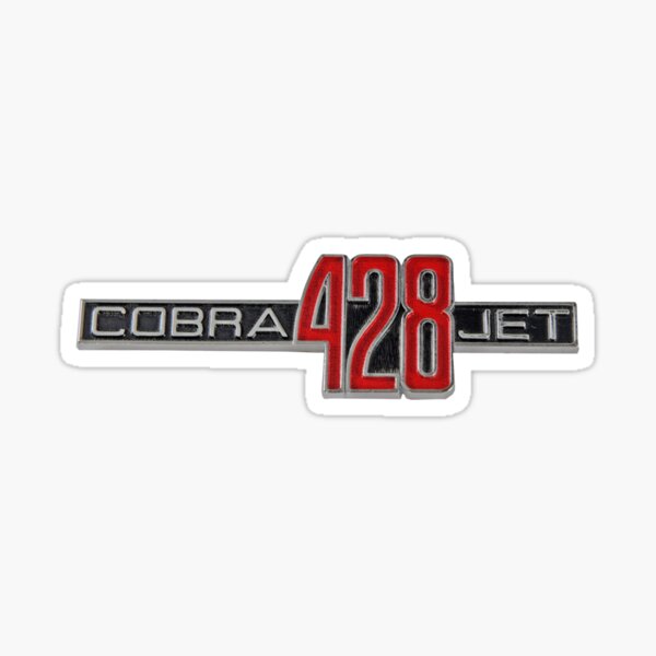 " Cobra JET 428 Fender Emblem " Sticker for Sale by RBOJCK | Redbubble