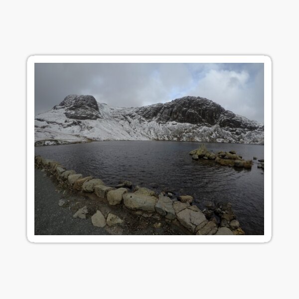 "Stickle Tarn in Winter, Great Langdale" Sticker for Sale by ...