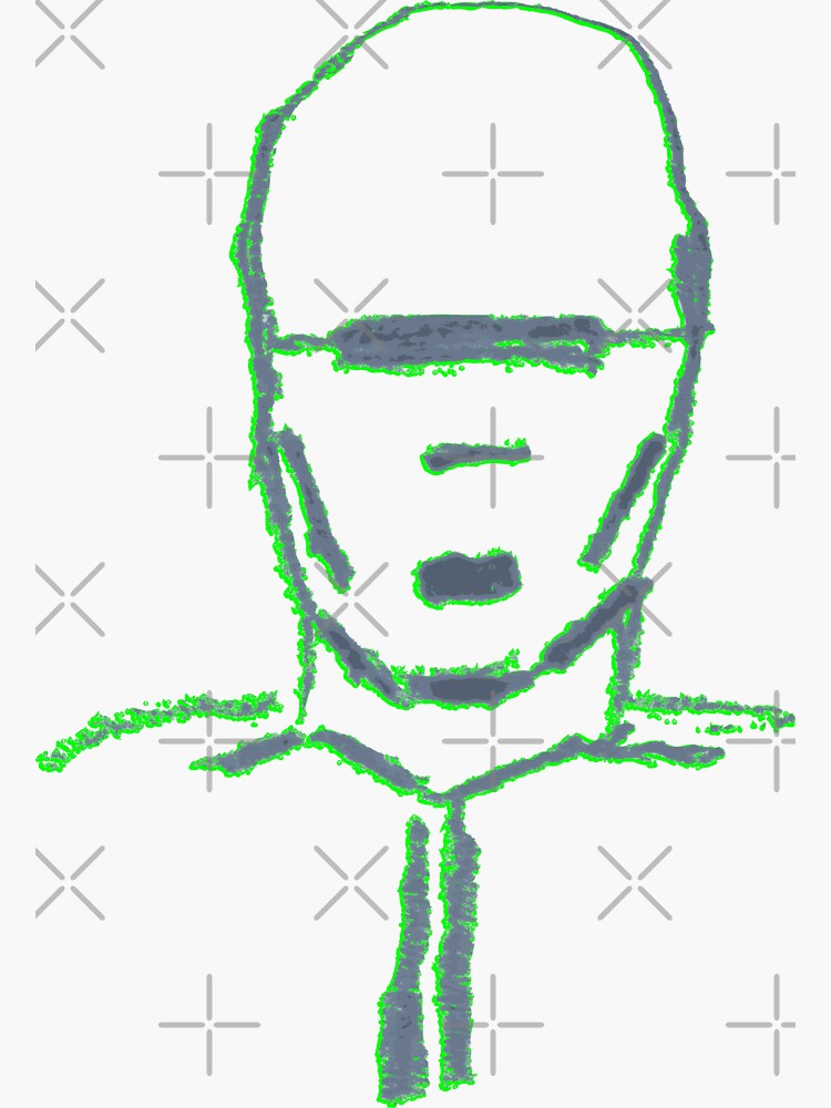 "Android Cyclops Robot Cyborg" Sticker for Sale by noeln3039 | Redbubble