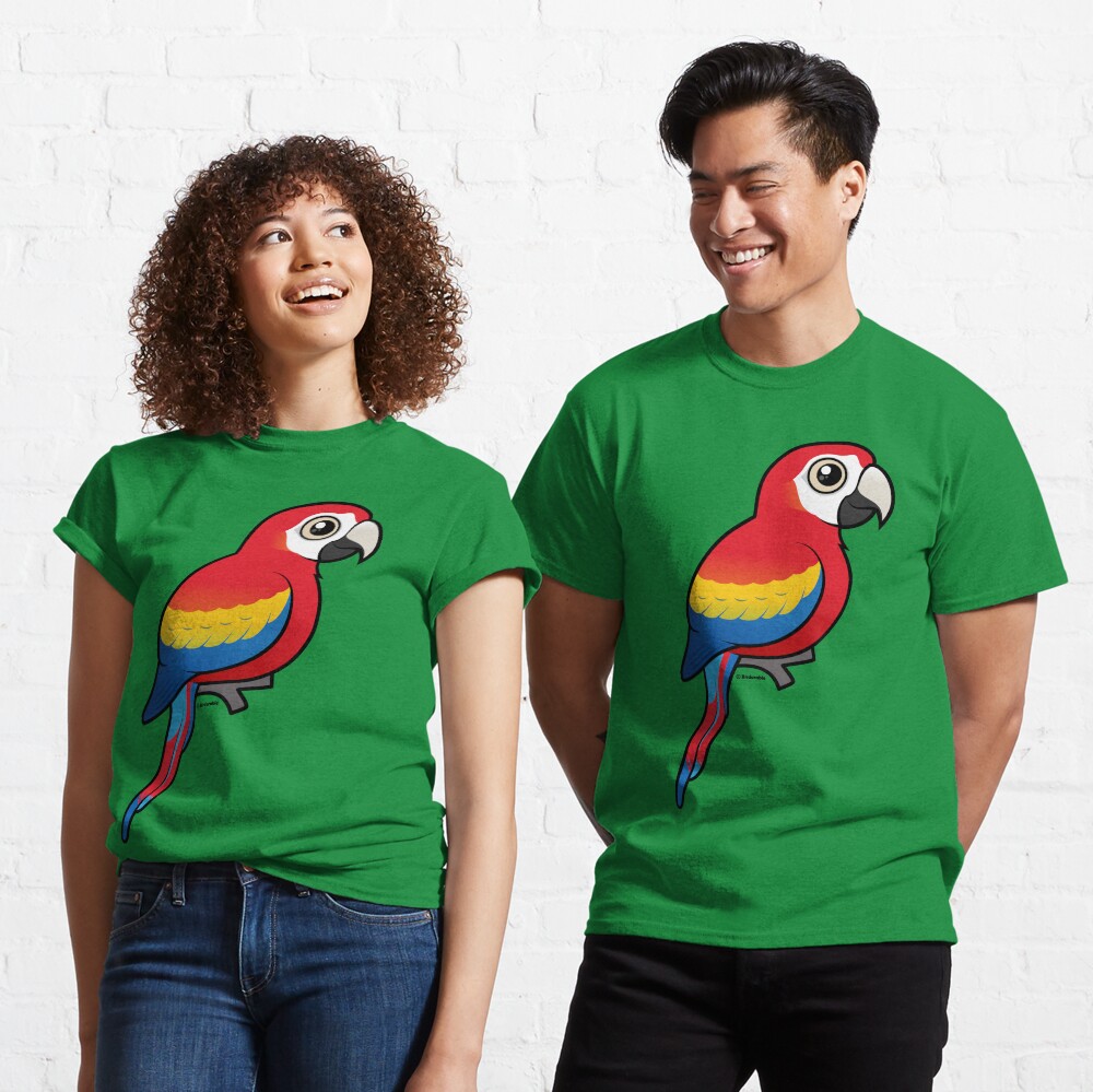 "Birdorable Scarlet Macaw" Sticker for Sale by birdorable | Redbubble