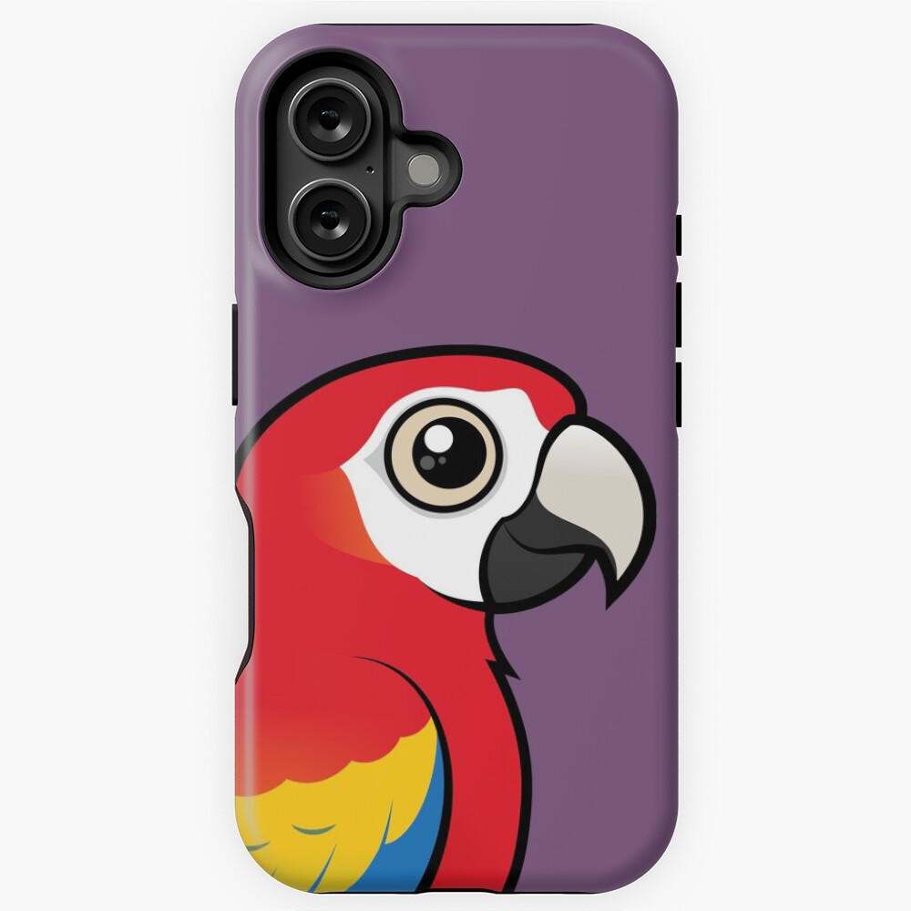 "Birdorable Scarlet Macaw" Sticker for Sale by birdorable | Redbubble
