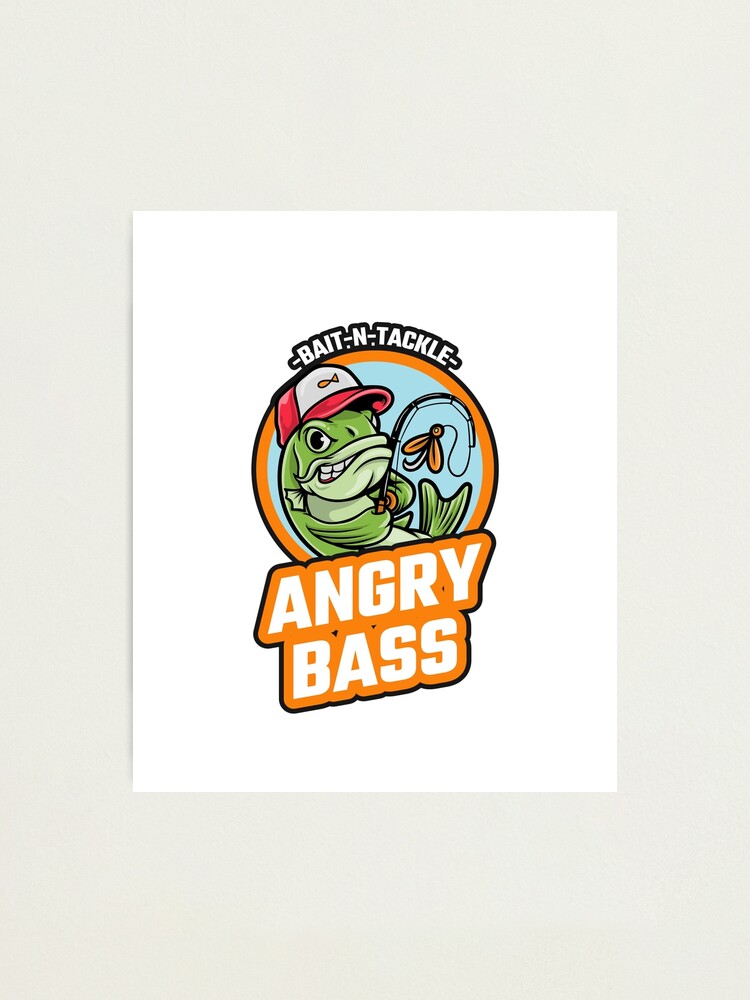 "angry bass, bait and tackle" Photographic Print for Sale by GttP ...