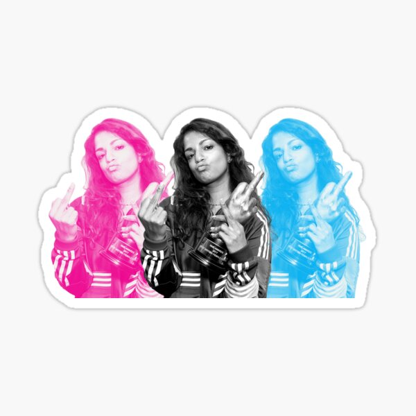 "CMK M.I.A. artist music design" Sticker for Sale by ultrakinetic ...