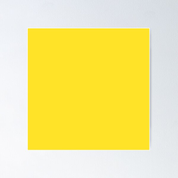 "Royal Yellow Solid Color" Poster for Sale by nessalunas | Redbubble